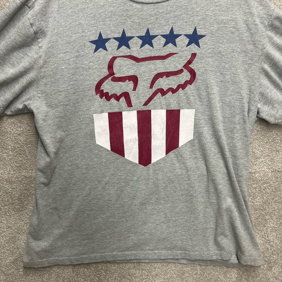 Fox | Shirts | Fox Racing Gray Graphic Tshirt | Poshmark